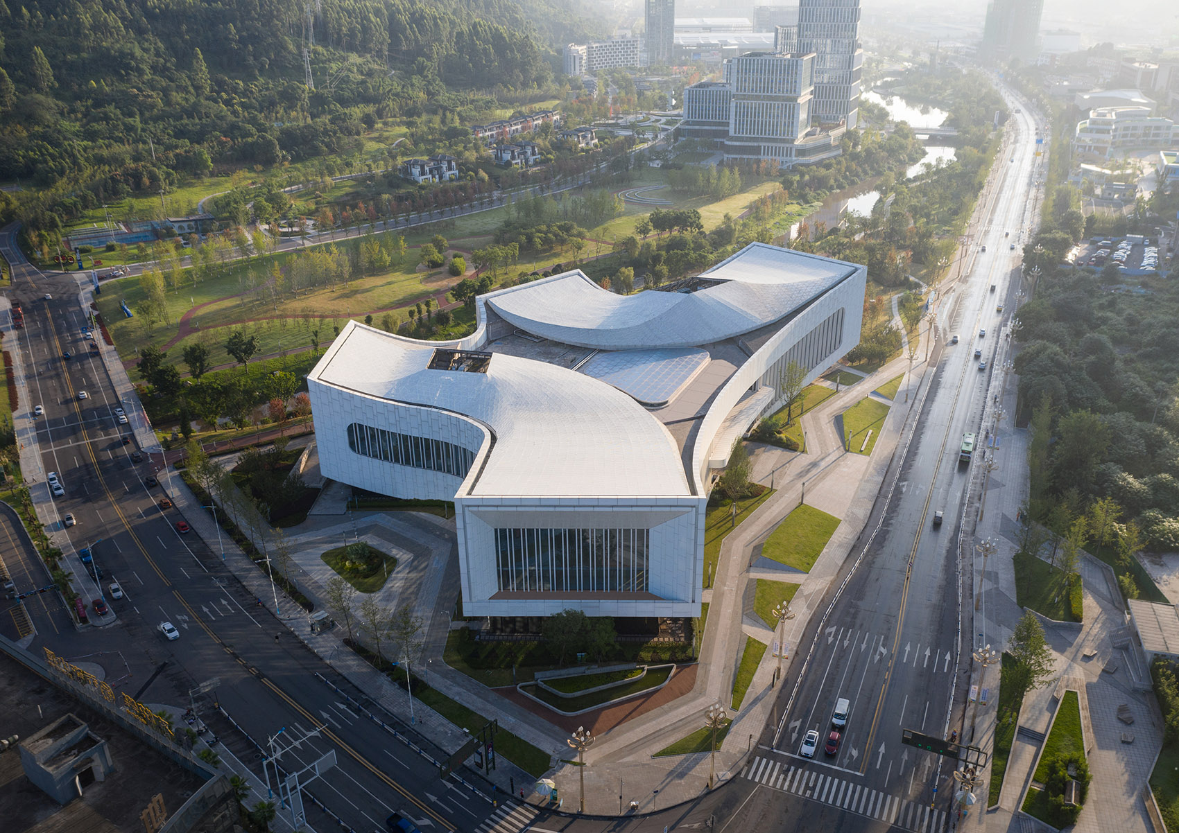 Yibin science and Technology Museum, China by TJAD - 谷德设计网