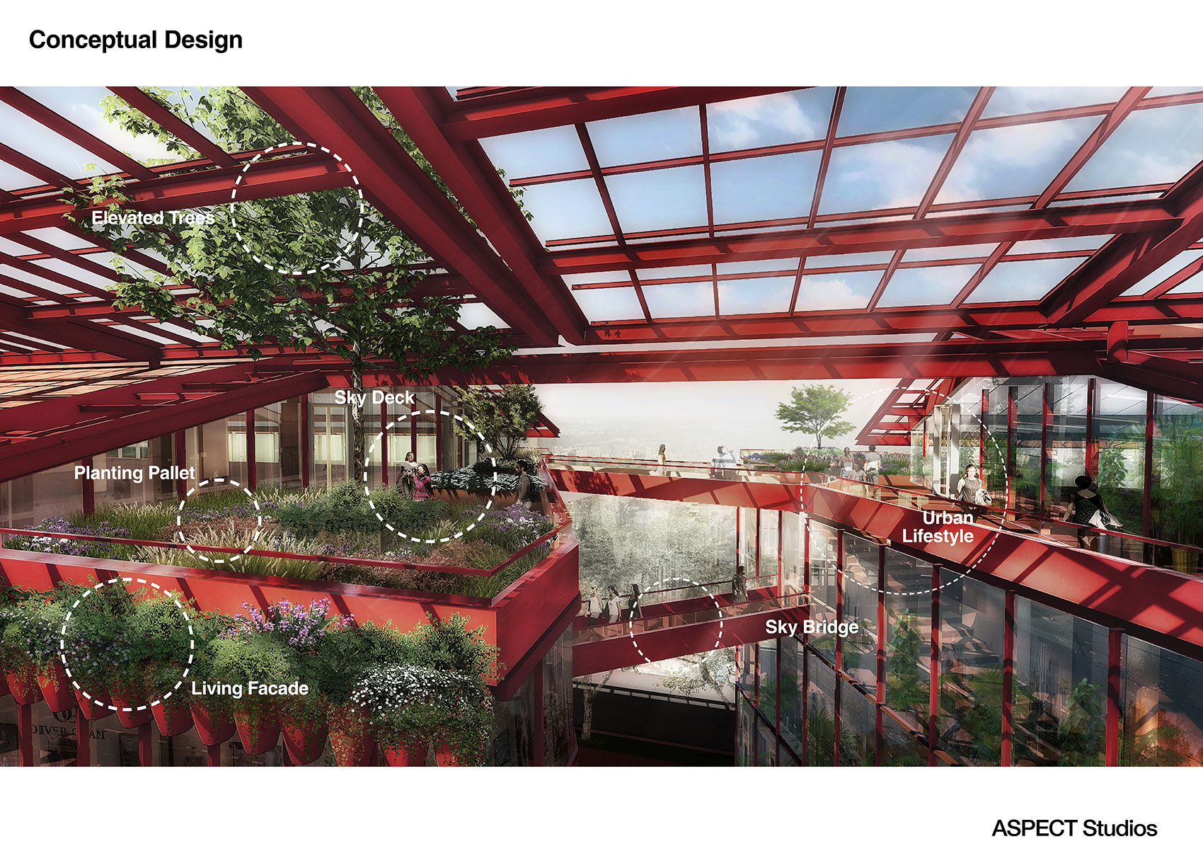 Landscape architectural and living facade design for “The Roof” by ...