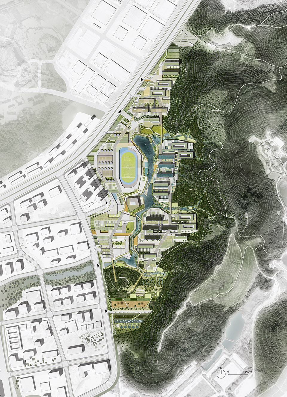 Shenzhen Institute of Advanced Technology Campus Design (competition ...