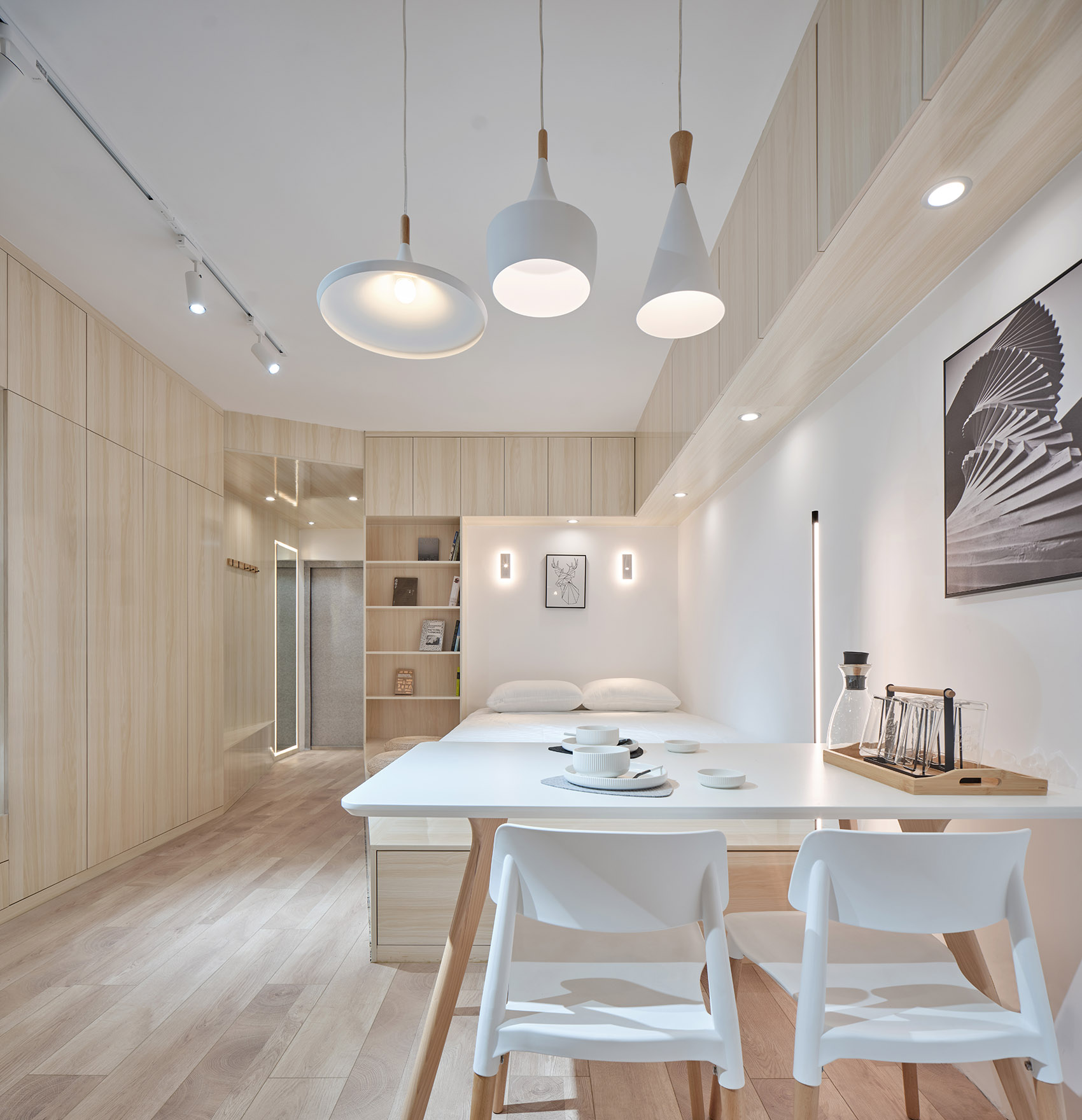 Renovation of a 34-square-meter small apartment in Weinan by HOT DESIGN ...