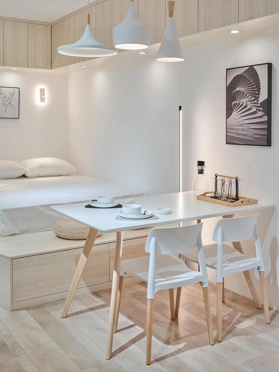 Renovation of a 34-square-meter small apartment in Weinan by HOT DESIGN ...