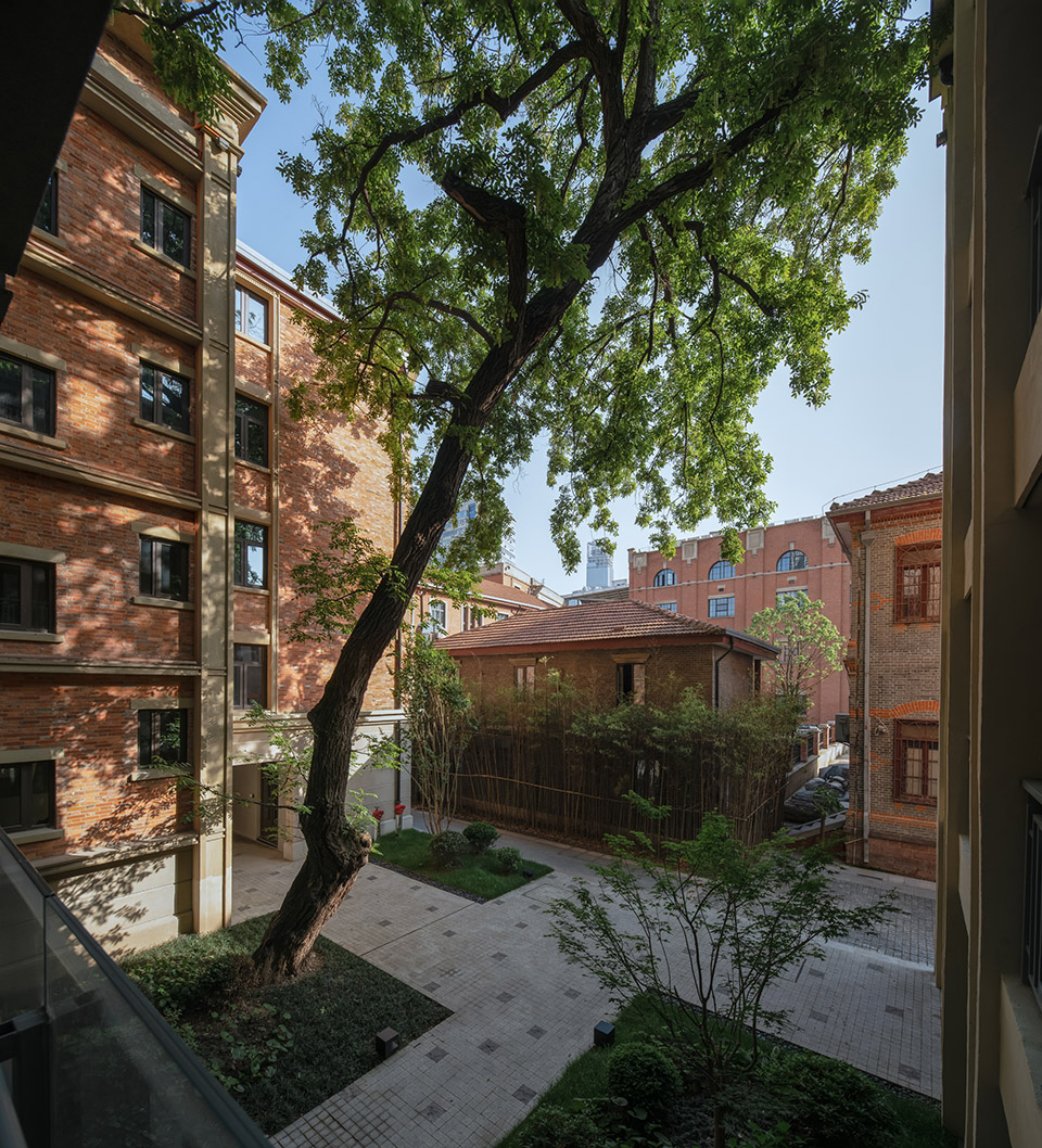 Design of landscape and indoor public area of century-old historic ...