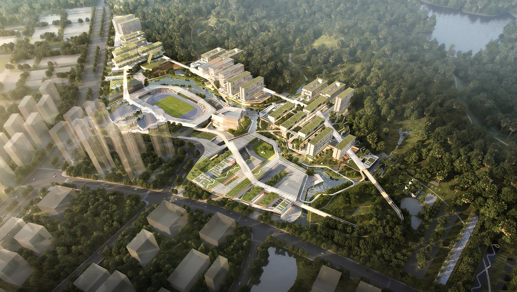 Shenzhen Institute of Advanced Technology Campus Design (competition ...
