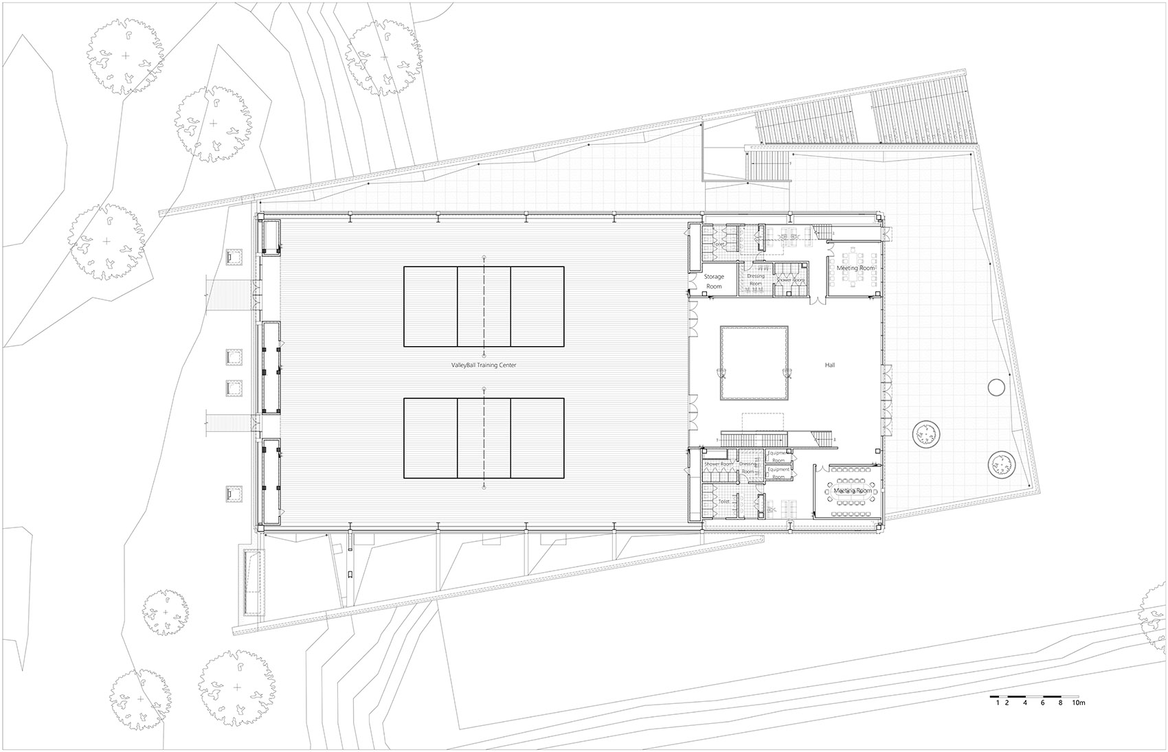 Volleyball gymnasium of Chengdu University by China Southwest ...