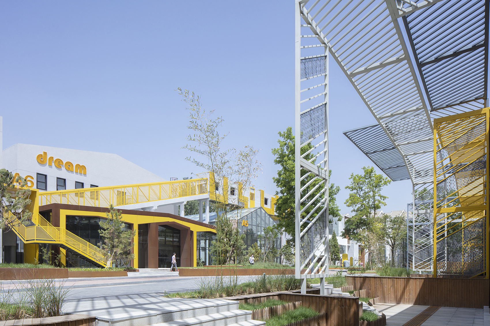 Beijing Fashion Factory courtyard A, China by AntiStatics Architecture ...