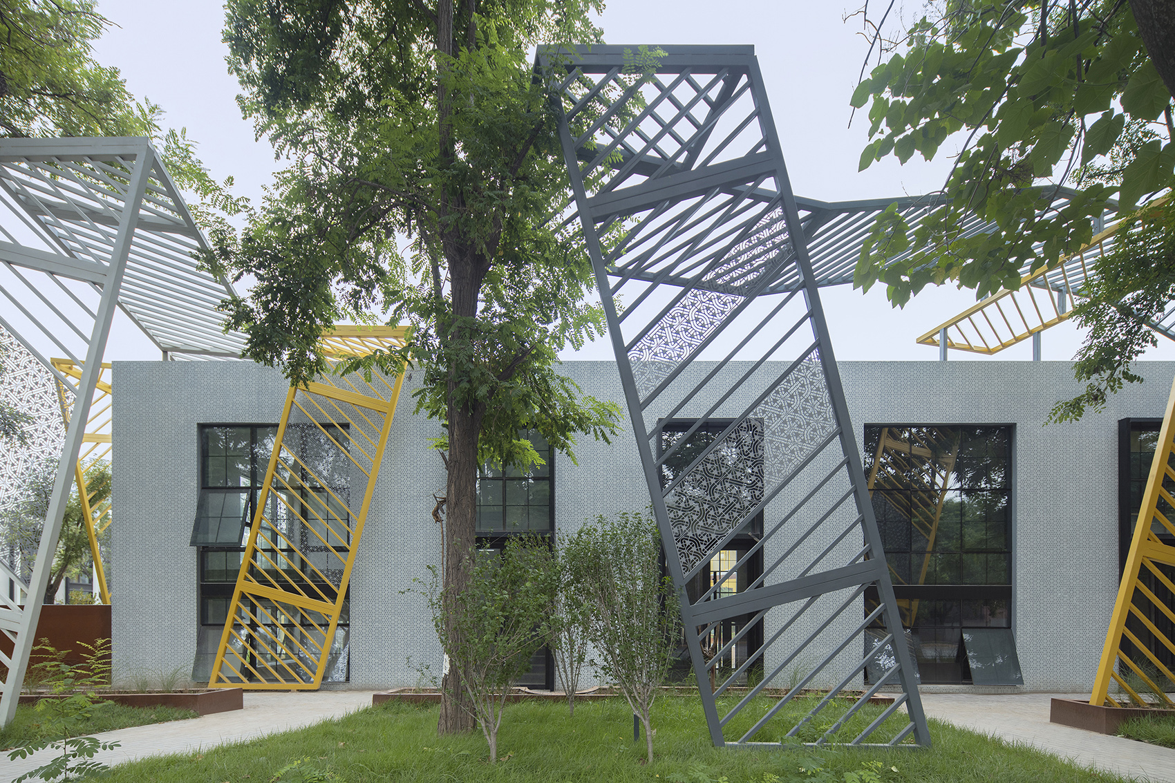 Beijing Fashion Factory courtyard A, China by AntiStatics Architecture ...