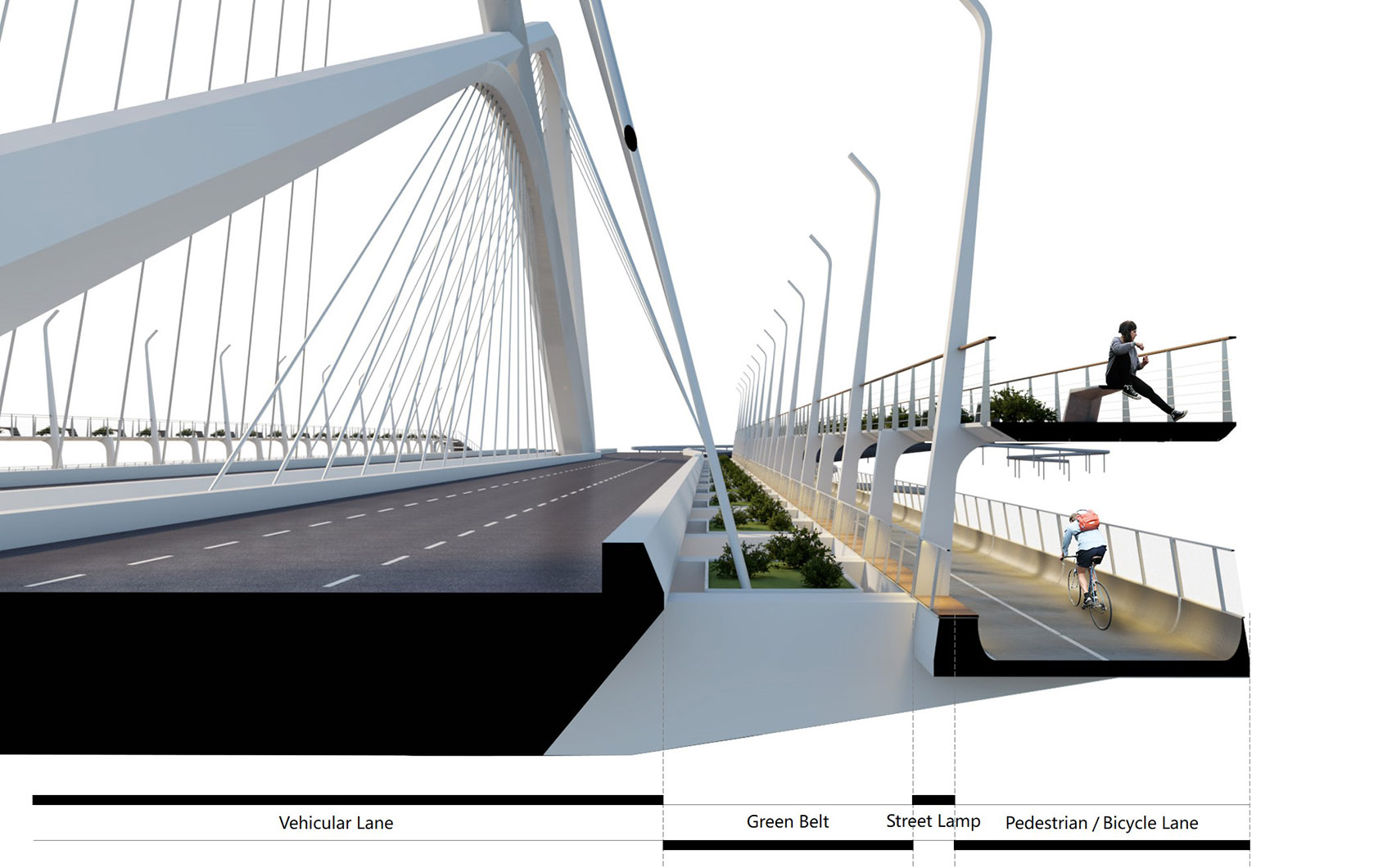 Nanjing Qinhuai Bay Bridge, China by AND Office + NAN Architects - 谷德设计网