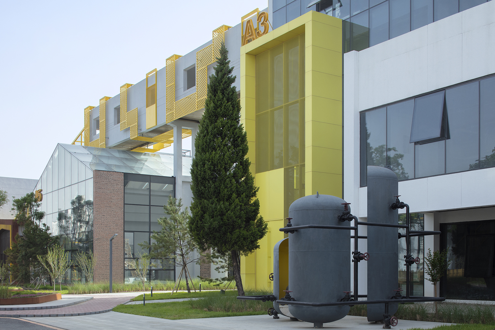 Beijing Fashion Factory courtyard A, China by AntiStatics Architecture ...