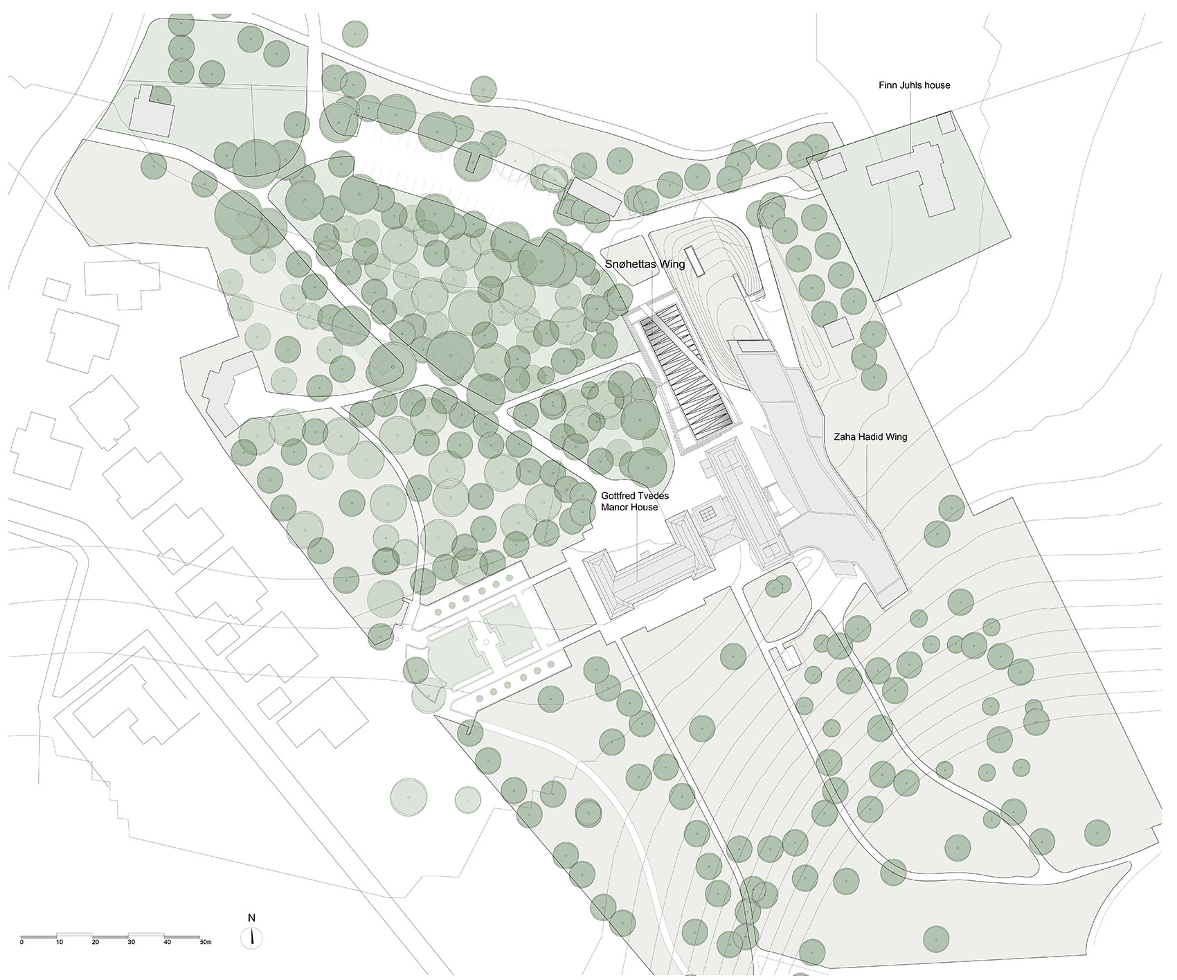 New Extension and Landscape for the Ordrupgaard Museum in Denmark by ...