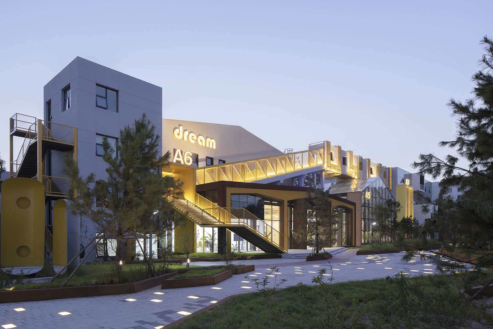 Beijing Fashion Factory courtyard A, China by AntiStatics Architecture ...