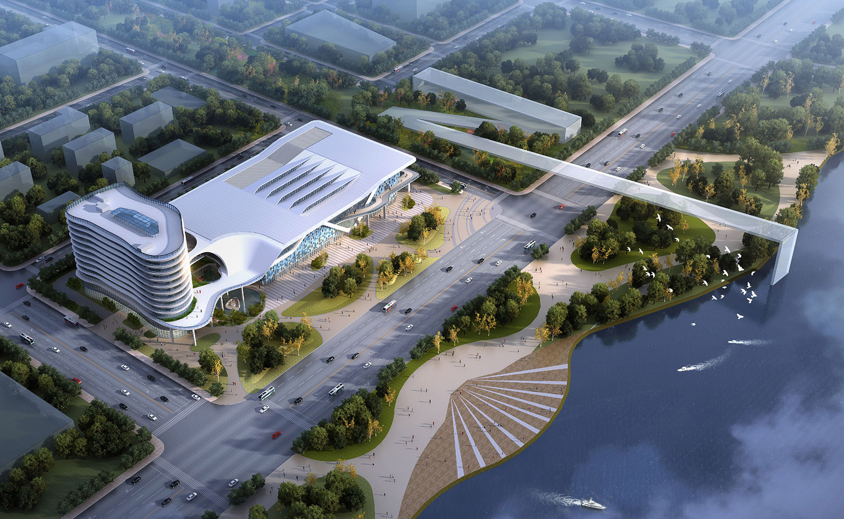 Lukou Airport New Town Comprehensive Cultural Center, China by SEU-ARCH ...