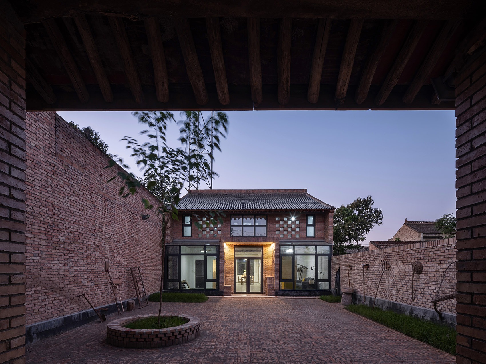 Red Brick Dwellings in Ezi Village, China by General Institute of ...
