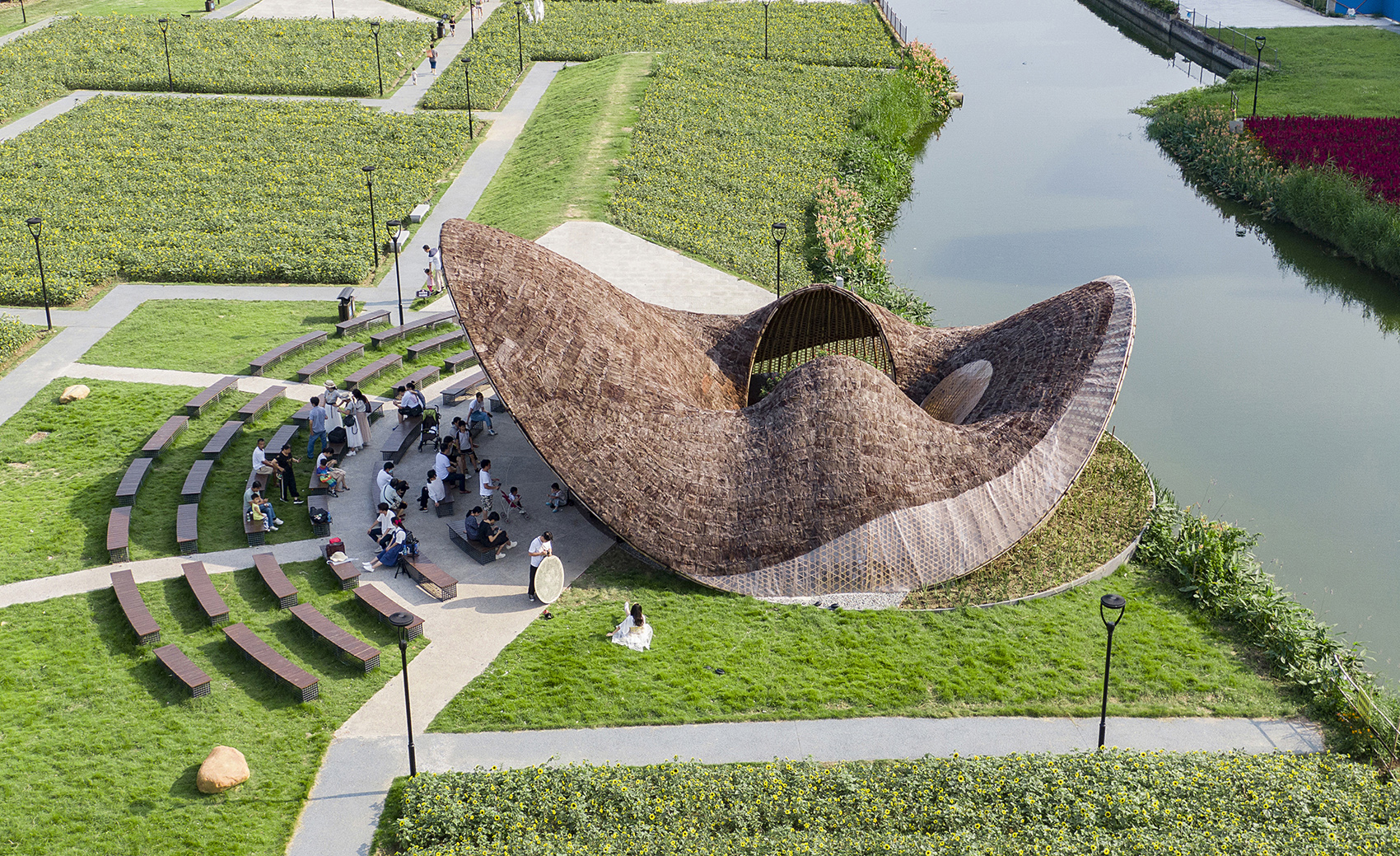 023 flower field bamboo pavilion china by atelier cns jpg 1700 1039 