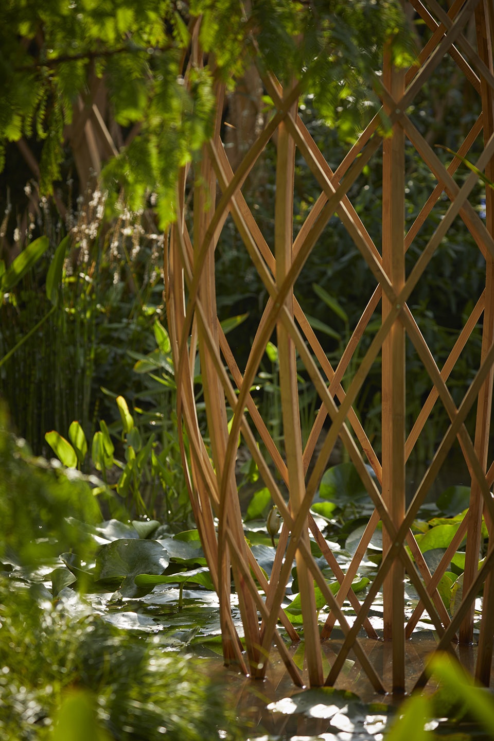 Bamboo Tower in Guangzhou Garden at 2021 Chelsea Flower Show by Xylotek ...