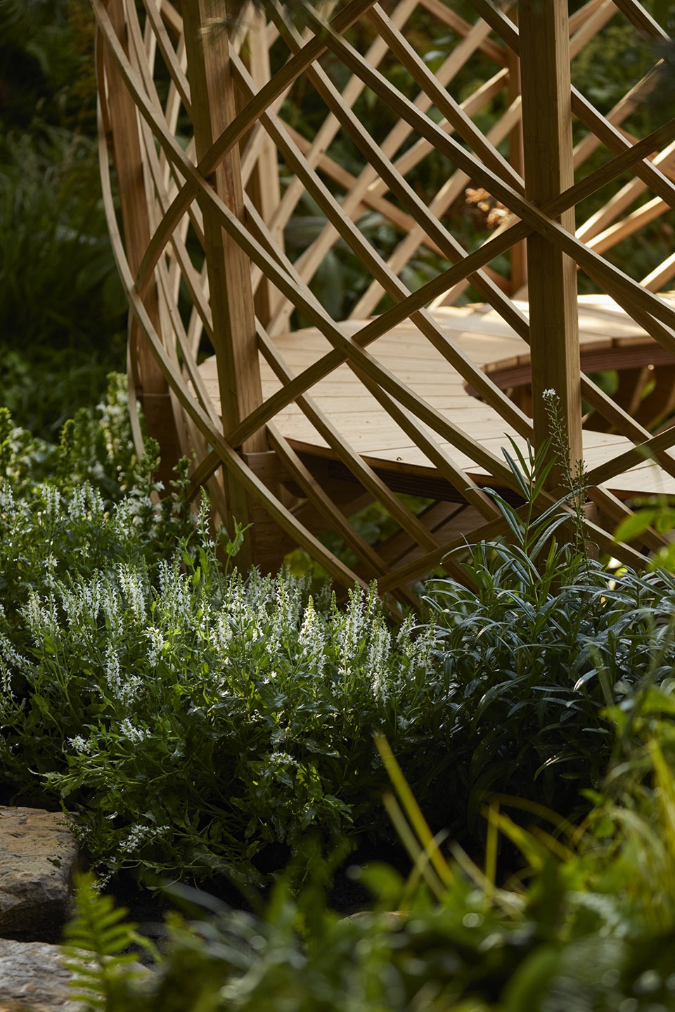 Bamboo Tower in Guangzhou Garden at 2021 Chelsea Flower Show by Xylotek ...