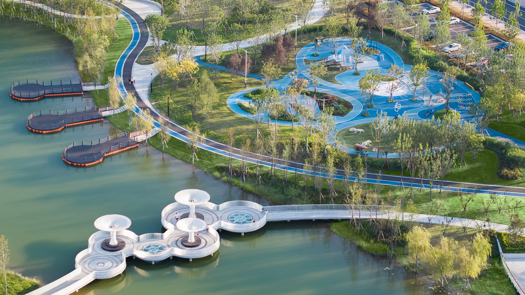 Zhoukou Wanda Furong Lake Ecological City Park, China by Inter Design ...