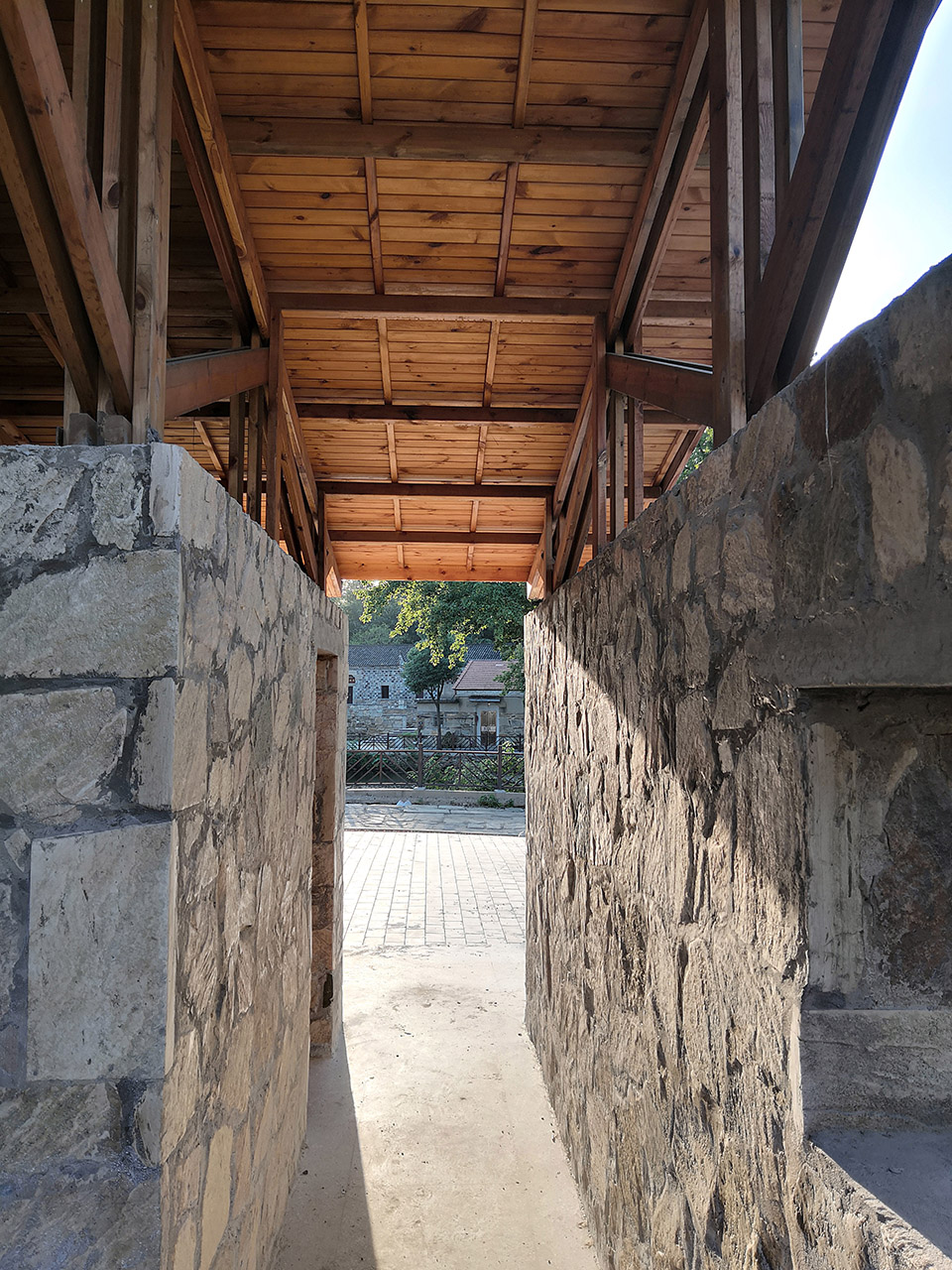 Rural Auditorium and Bronze Statue Memorial Square in Former Residence ...