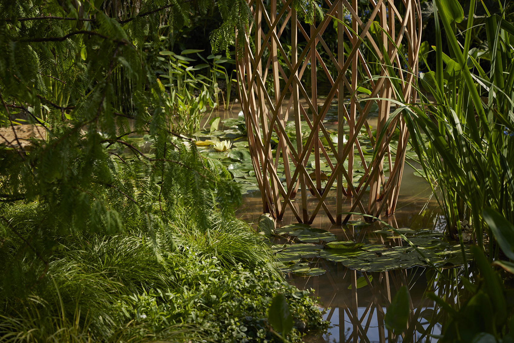 Bamboo Tower in Guangzhou Garden at 2021 Chelsea Flower Show by Xylotek ...