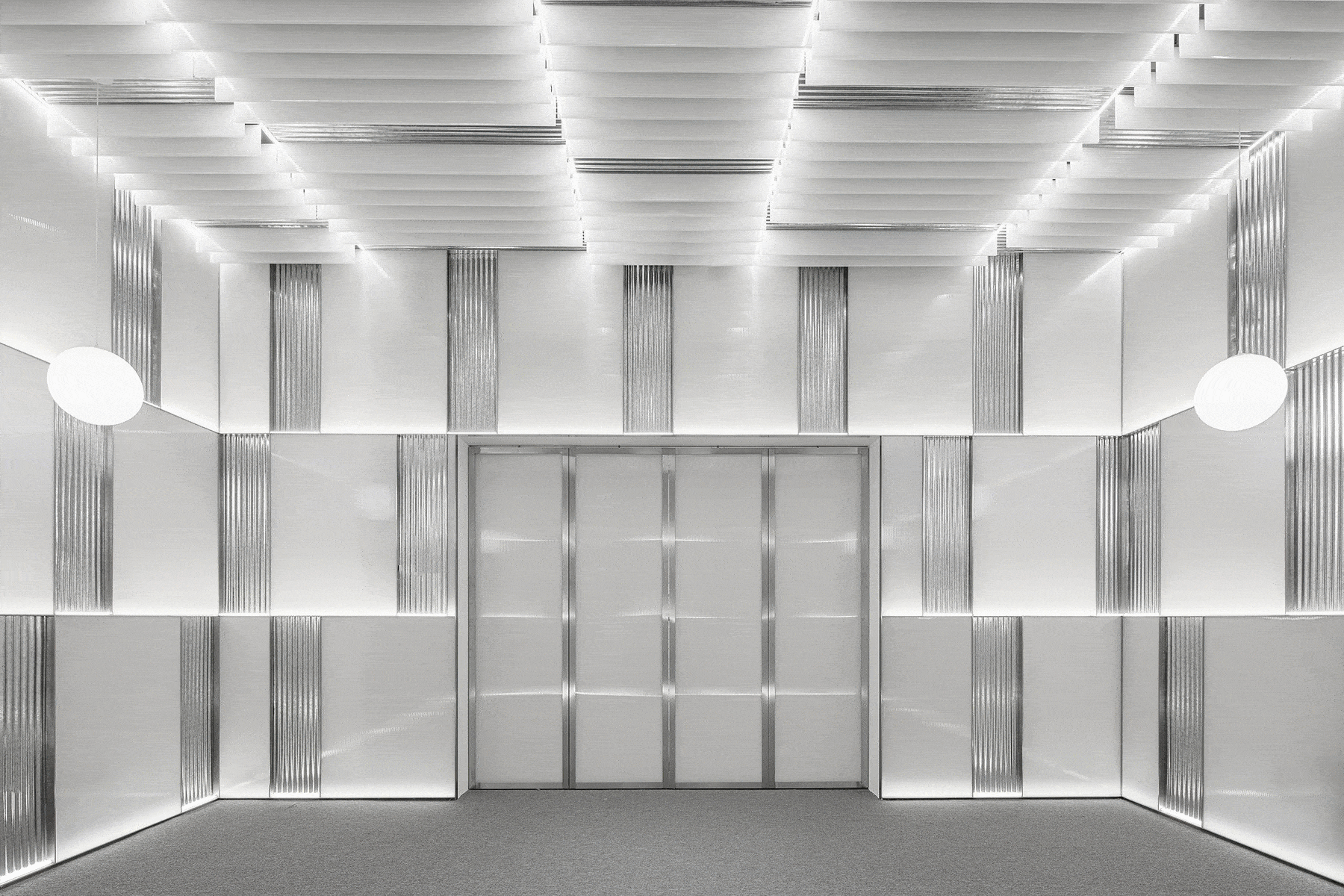 Cyber White Garden – Office space design for an advertising & media ...