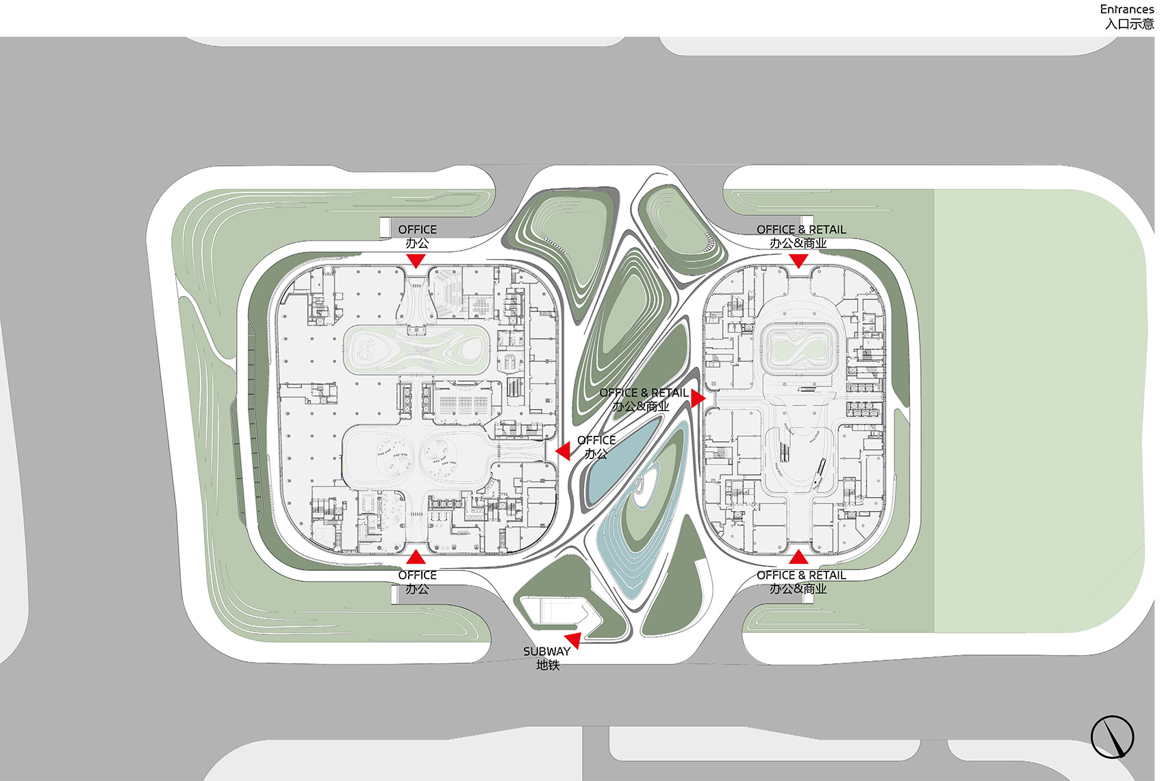 Infinitus Plaza, Guangzhou, China by Zaha Hadid Architects - 谷德设计网