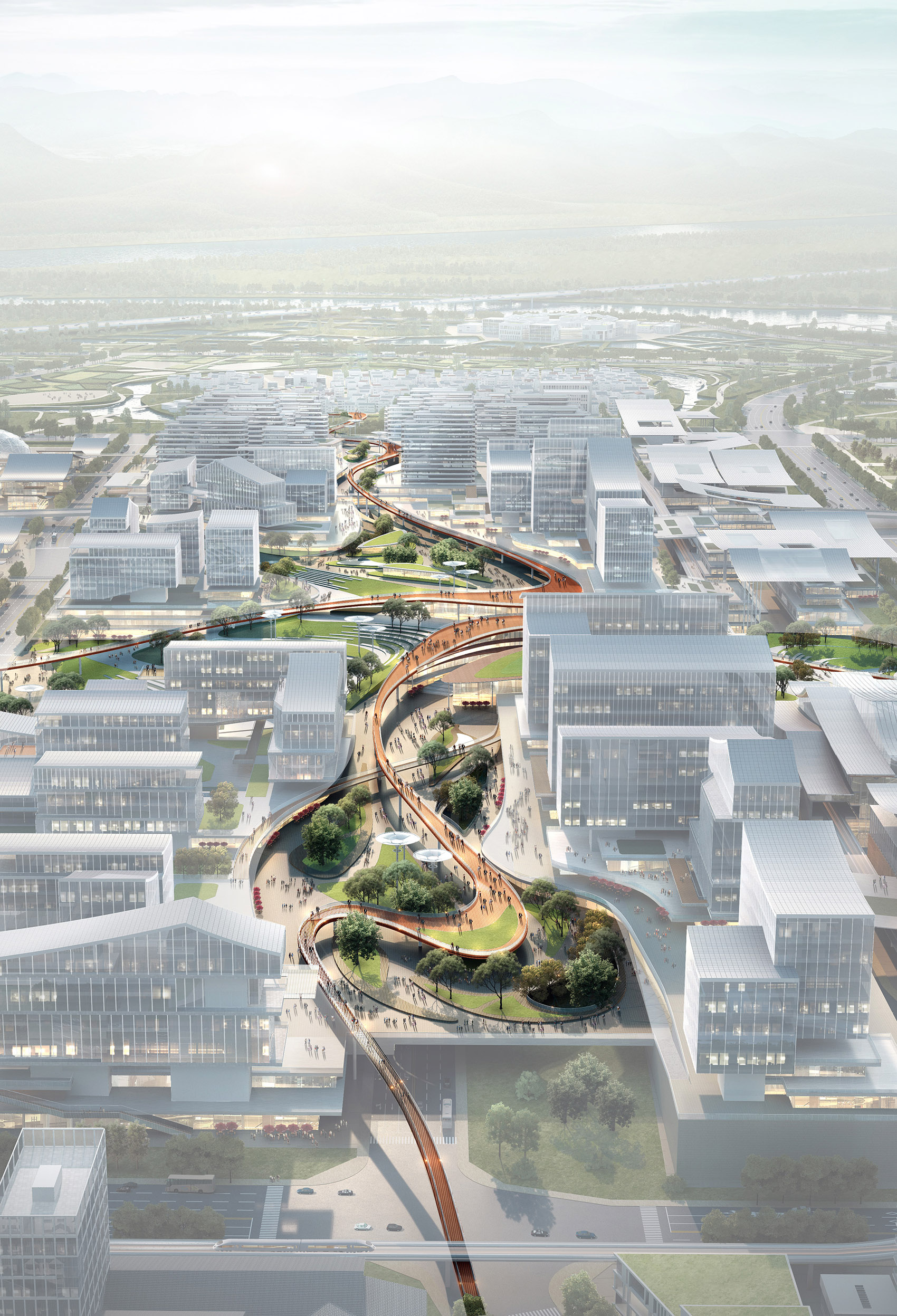 Aedas and CAUPD, HITAD Consortium Won the Urban Design Competition for ...