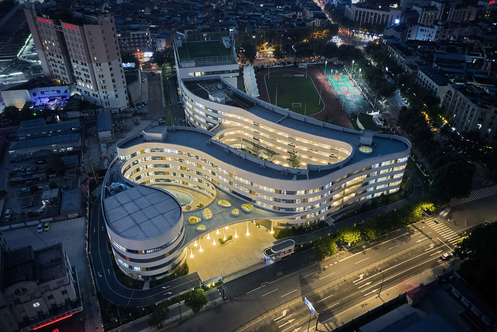 Chouzhou primary school in Yiwu City, China by Zhejiang Province ...