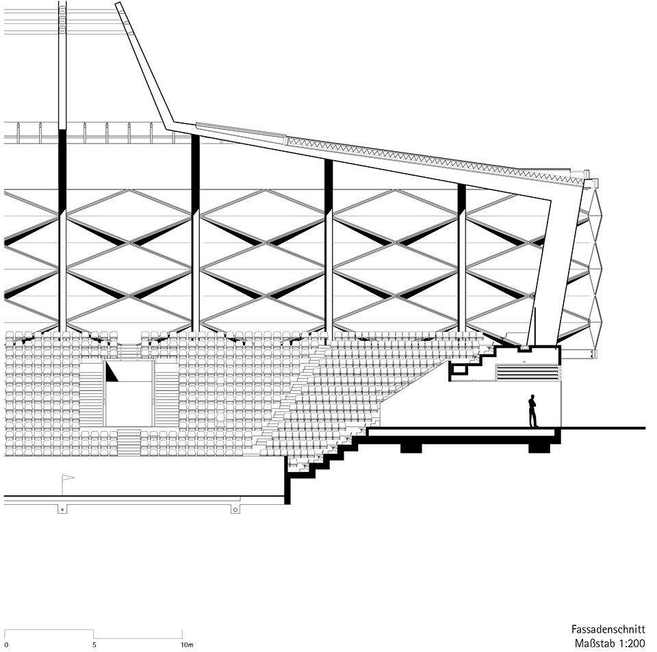 Stade de Luxembourg Football and rugby stadium by gmp - 谷德设计网