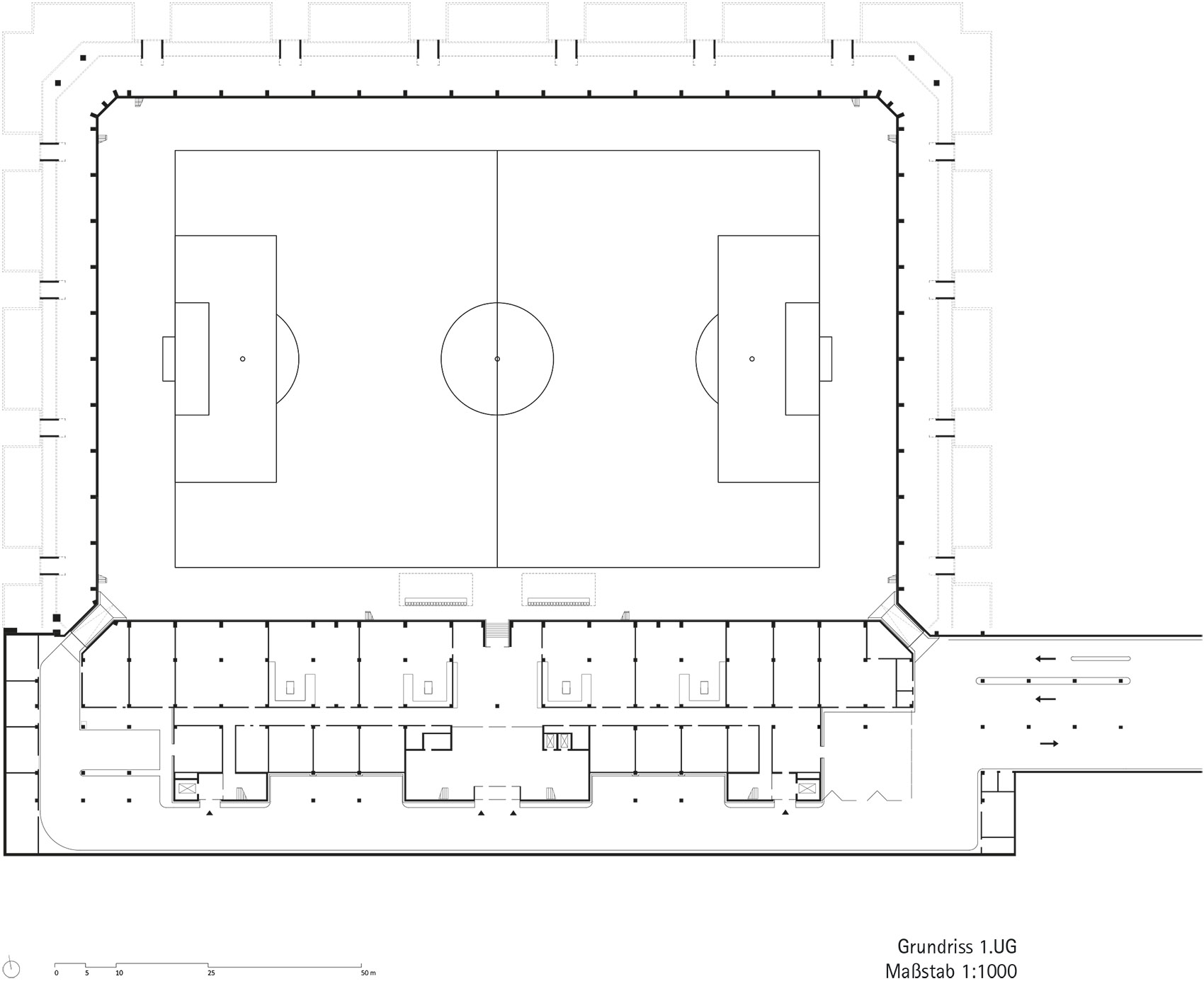 Stade de Luxembourg Football and rugby stadium by gmp - 谷德设计网