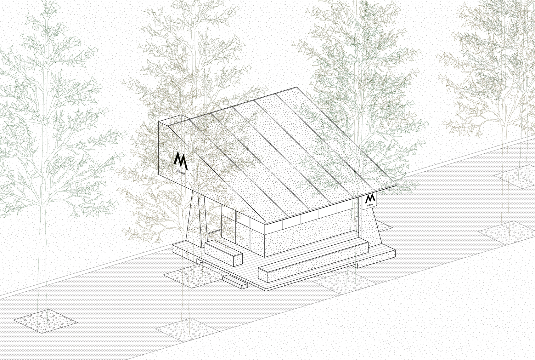 M Stand West Lake Corner Pavilion, China by Dazhou And Associates - 谷德设计网