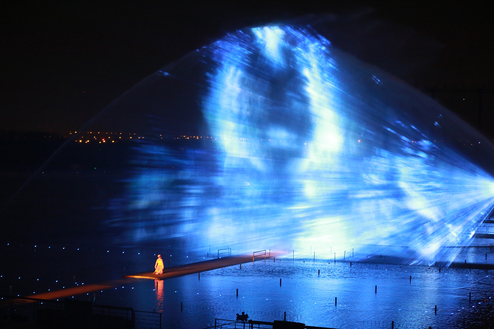 Overall design of Jinyang Lake Water Show Theater, China by UJ (Beijing ...