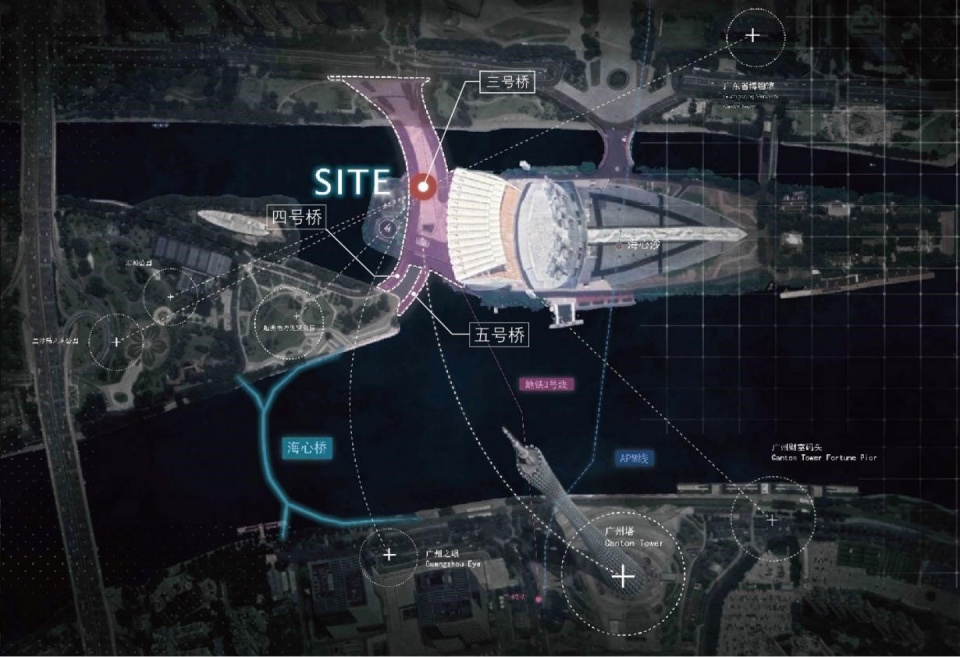 Haixin Bridge North Bank landscape upgrade project, Guangzhou, China by ...