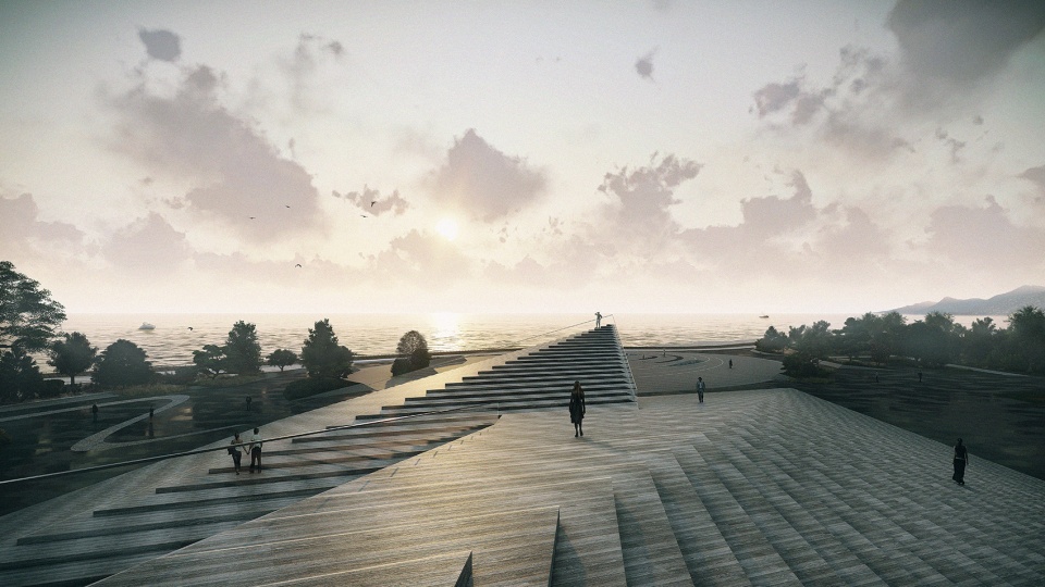 Seashore Linear House, China by OIKOS - 谷德设计网