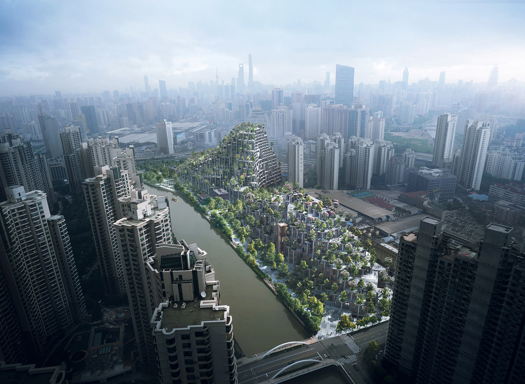 1000 Trees, Shanghai, China by Heatherwick Studio - 谷德设计网