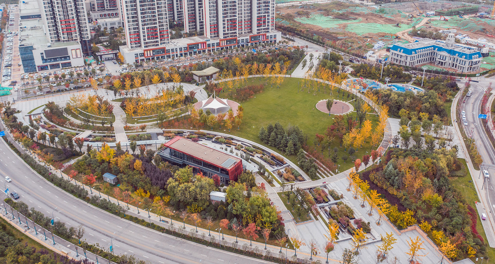 Ecological Wetland Sports Health Park of Sha River Corridor in Xixian ...