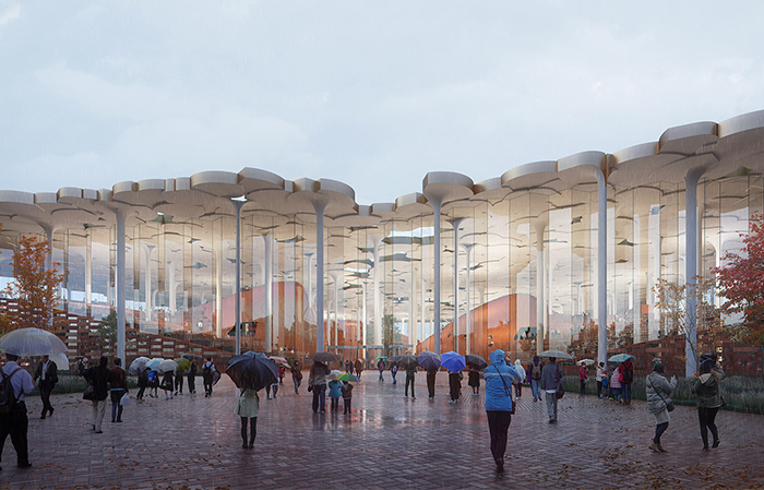 Designed by Snøhetta, the Beijing Sub-Center Library will be completed ...