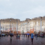 Designed by Snøhetta, the Beijing Sub-Center Library will be completed ...