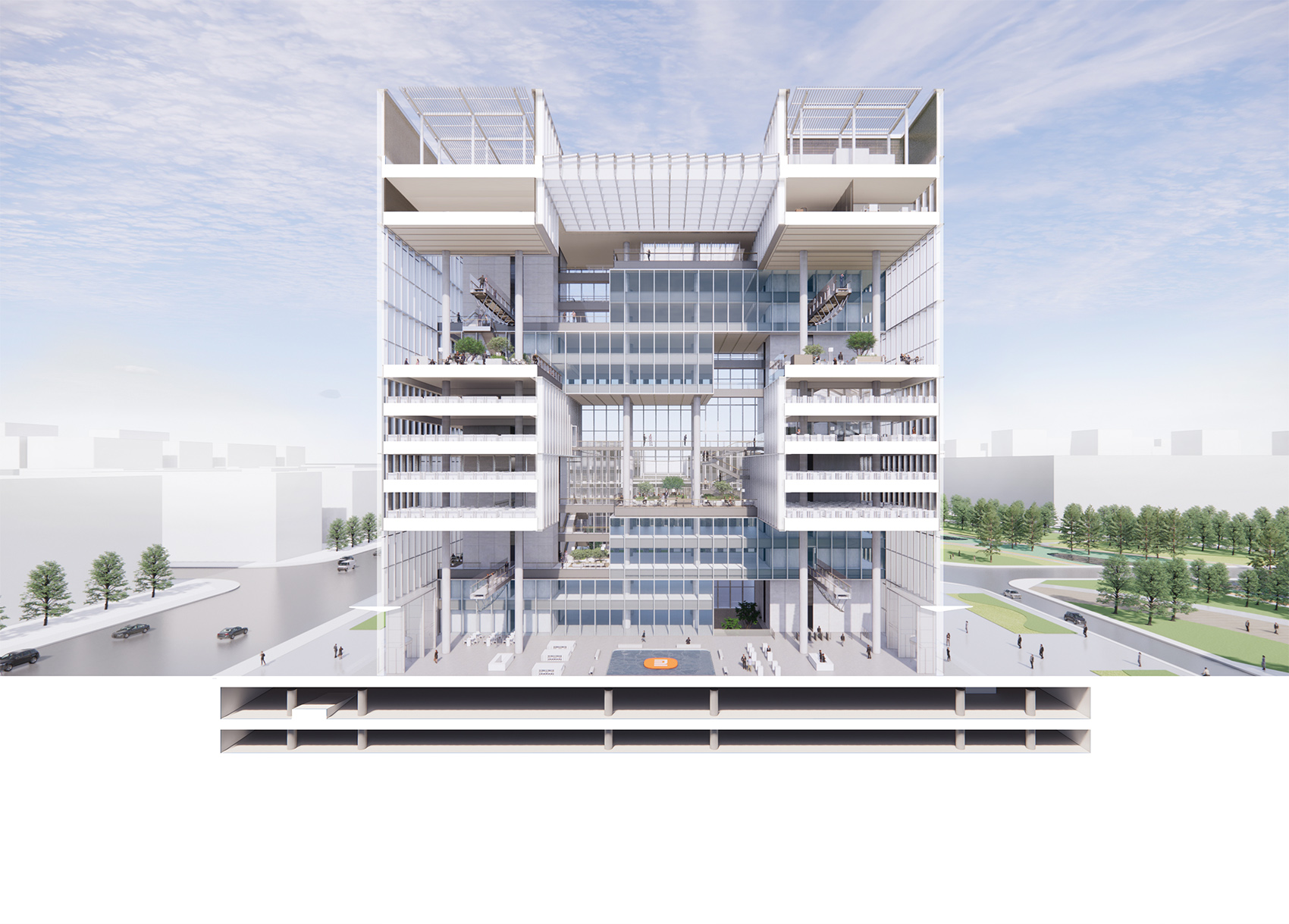 gmp wins the first prize in design competition for Xiaomi Headquarters ...