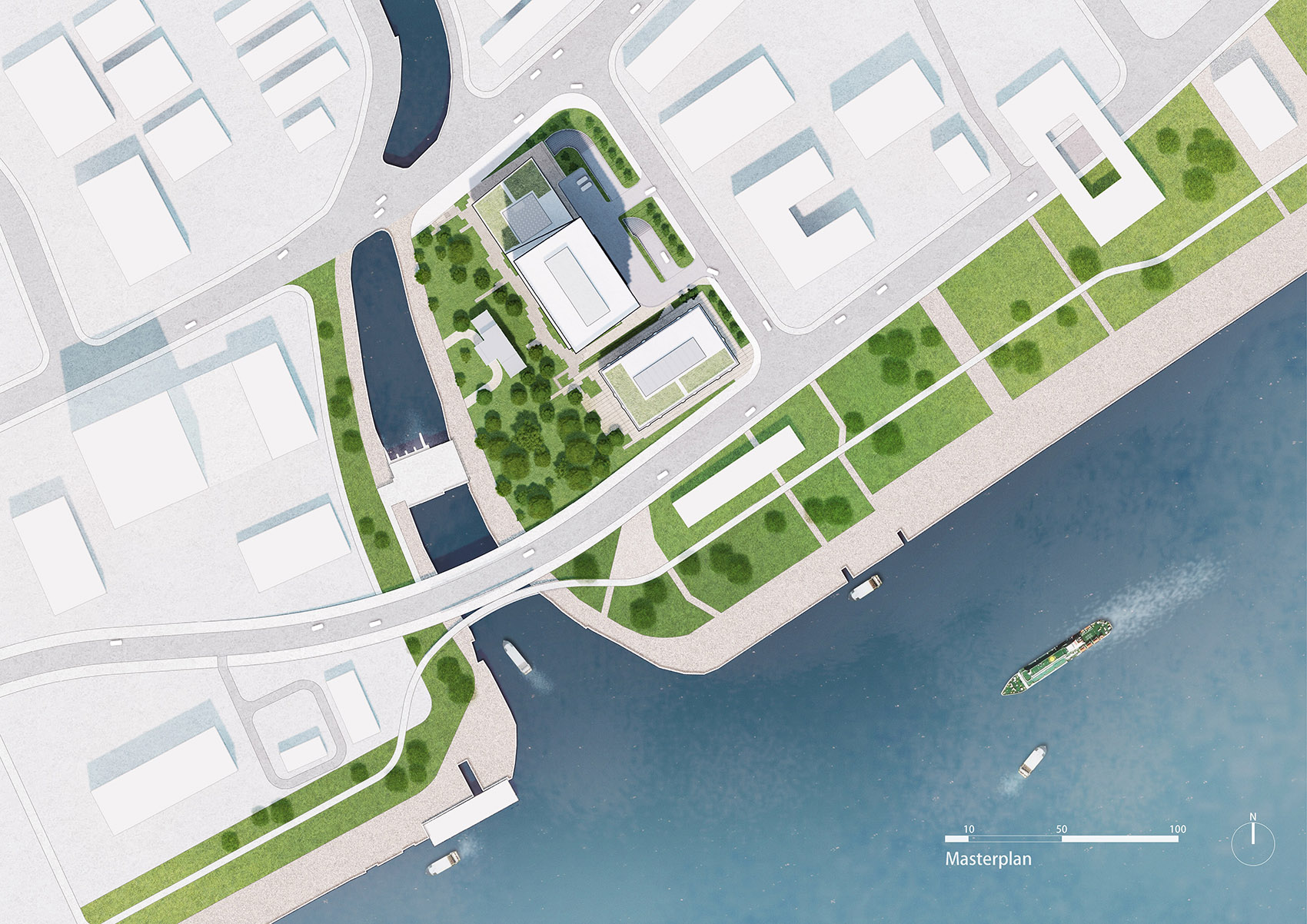 Shanghai China Enterprise Riverside Wisdom Plaza by HPP Architects - 谷德设计网