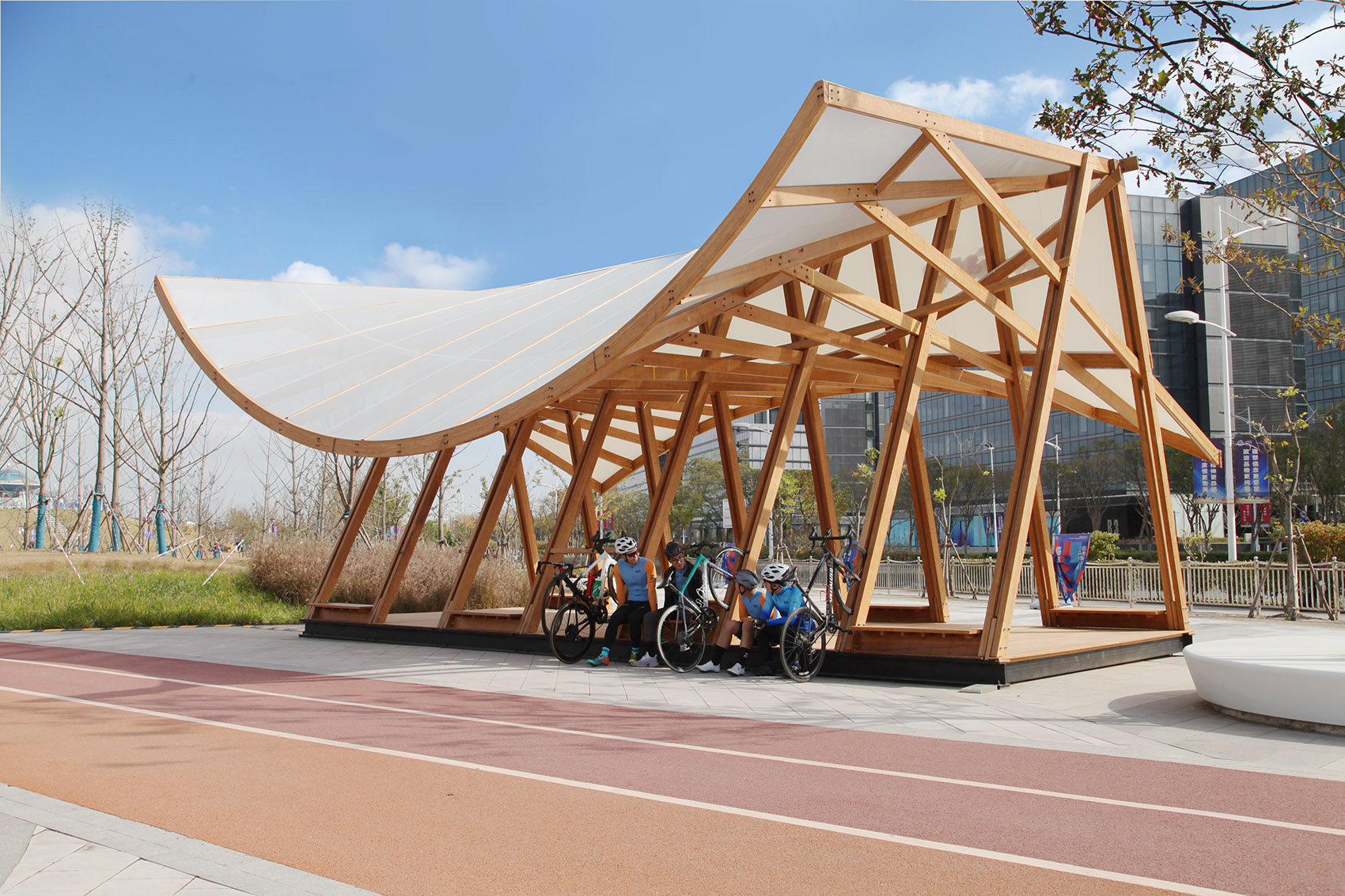Cycling Pavilion, China by A.C.R.E Atelier + School of art design and ...