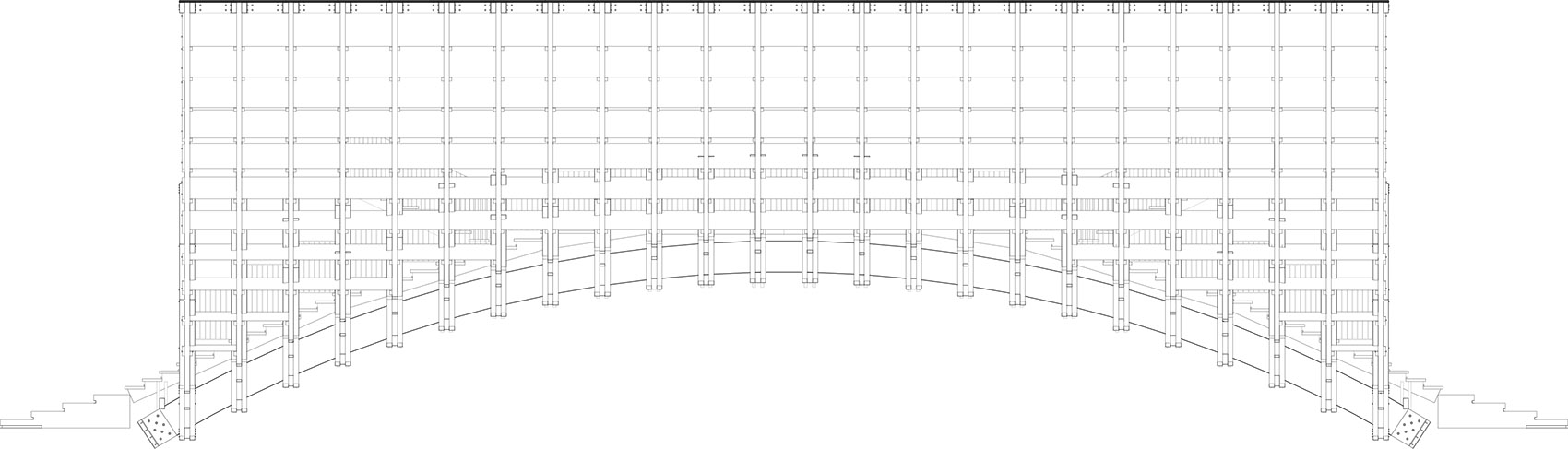 Timber Bridge in Gulou Waterfront, Guangdong, China by LUO studio - 谷德设计网
