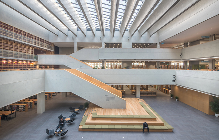 Interior Design of Yifu Library in Beijing University of Technology by ...
