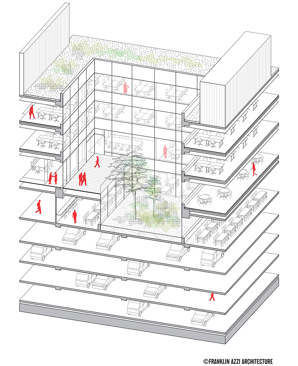 WORKSTATION, OFFICE BUILDING AT COURBEVOIE by Franklin Azzi ...