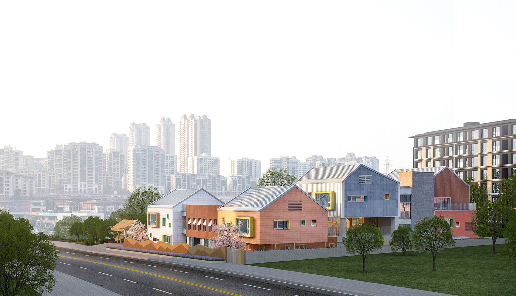 Luping North Kindergarten, Liangjiang New District, Chongqing, China by ...