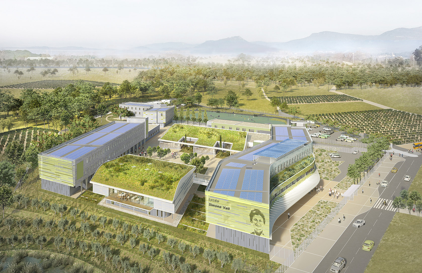 Simone Veil High School by Hellin-Sebbag Architectes Associés - 谷德设计网