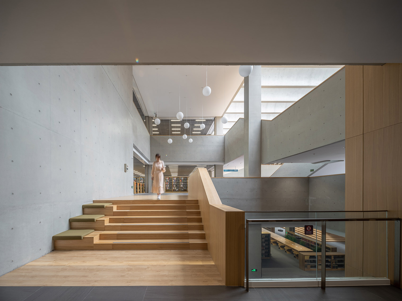 Interior Design of Yifu Library in Beijing University of Technology by ...