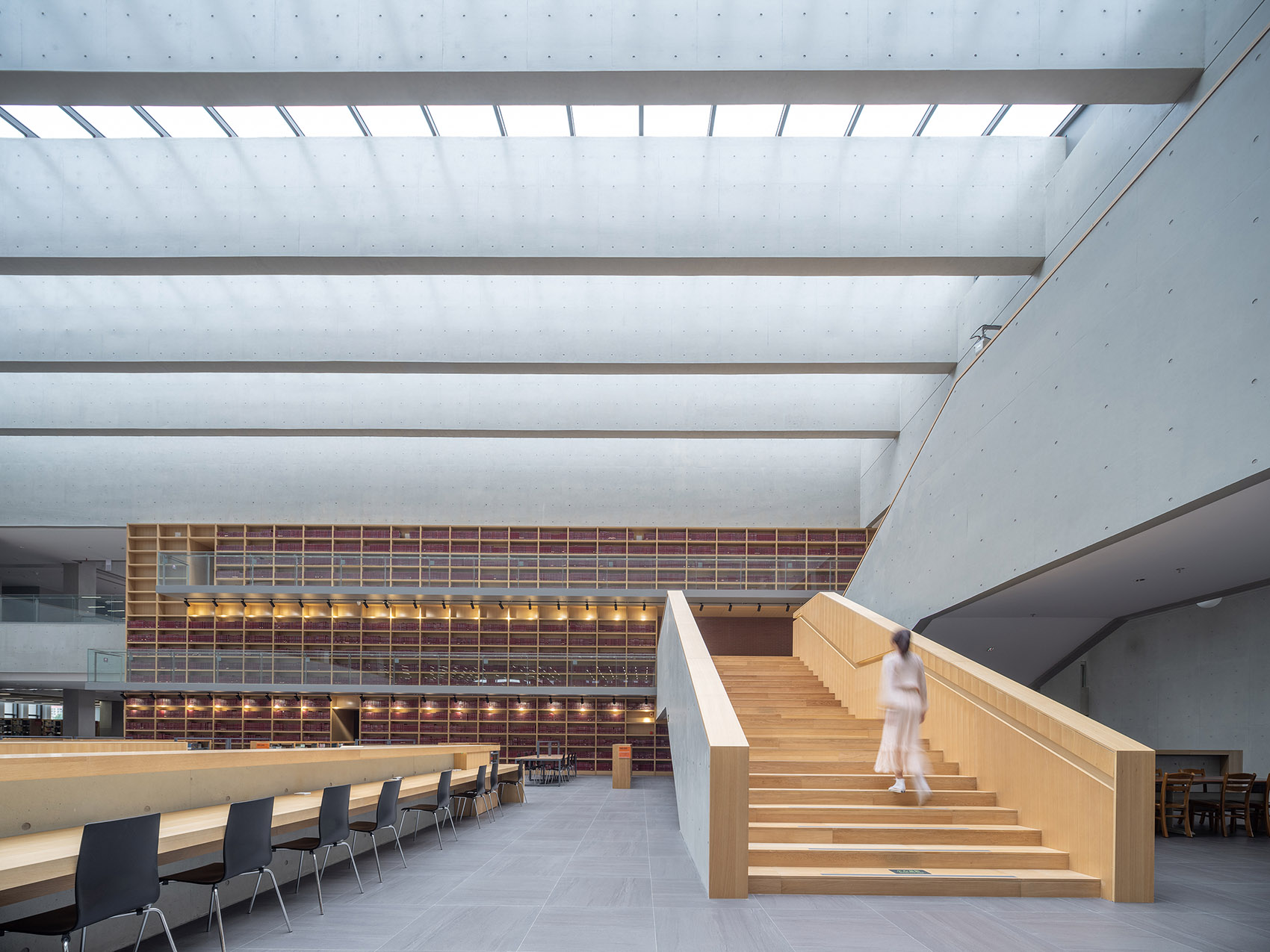 Interior Design of Yifu Library in Beijing University of Technology by ...