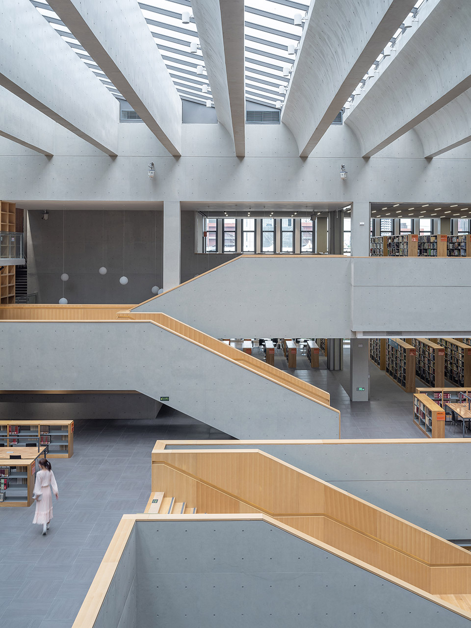 Interior Design of Yifu Library in Beijing University of Technology by ...