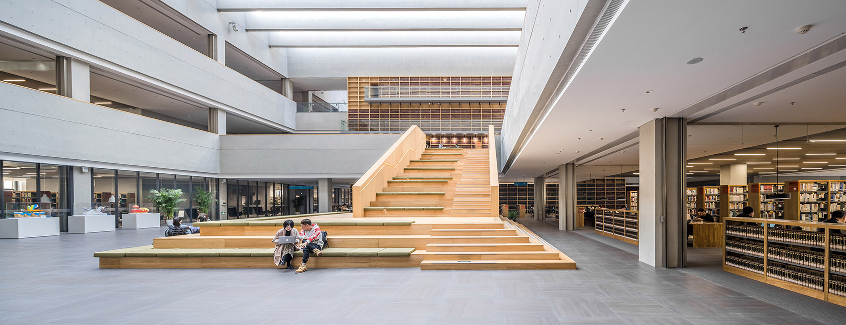 Interior Design of Yifu Library in Beijing University of Technology by ...