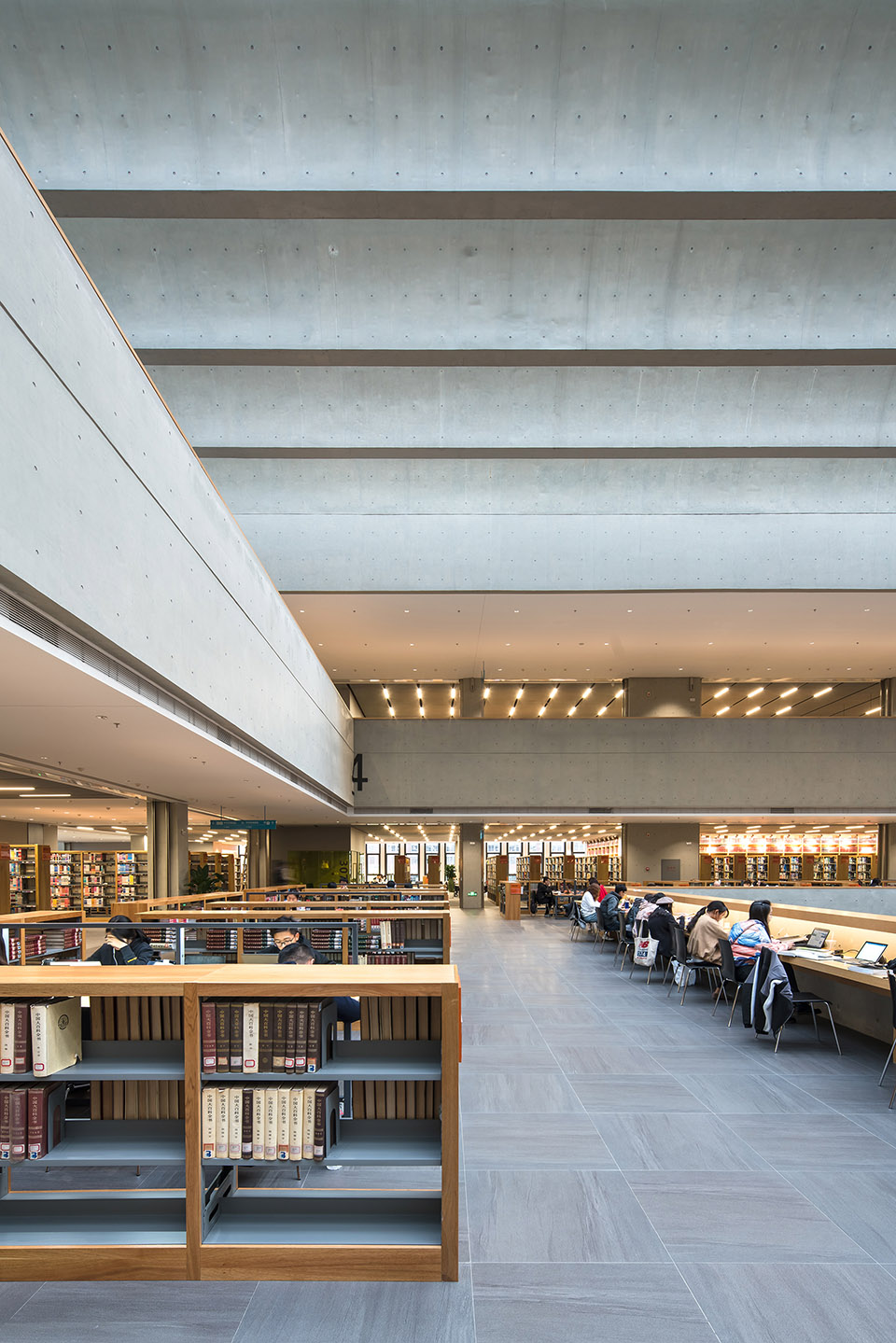 Interior Design of Yifu Library in Beijing University of Technology by ...