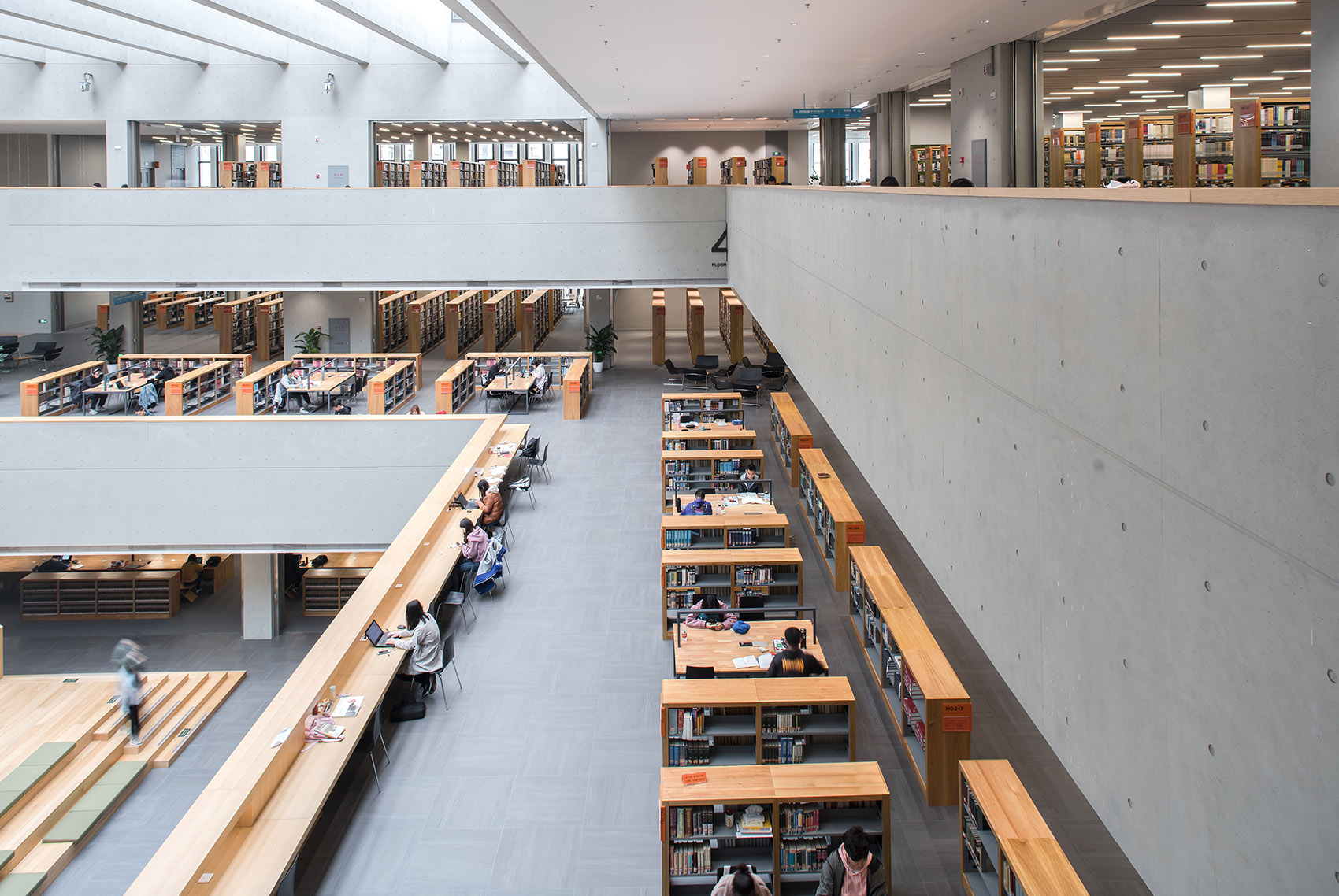 Interior Design of Yifu Library in Beijing University of Technology by ...